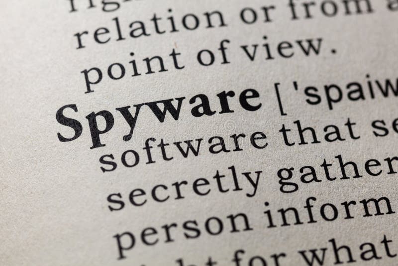 Definition of spyware stock photo. Image of computing - 86114014