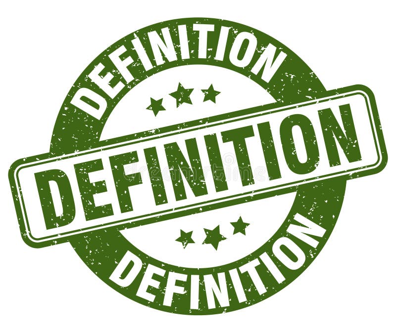 Definition Stamp. Definition Label. Round Grunge Sign Stock Vector ...