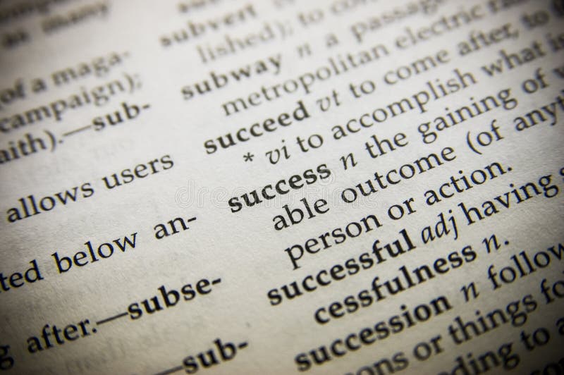 Definition of Success stock photo. Image of inspiration - 5709842