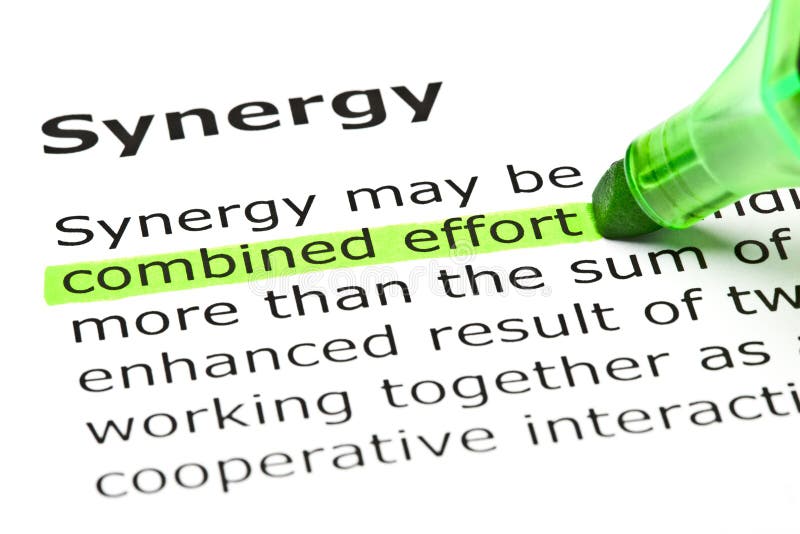 Definition of Synergy stock image. Image of affiliate - 94230737