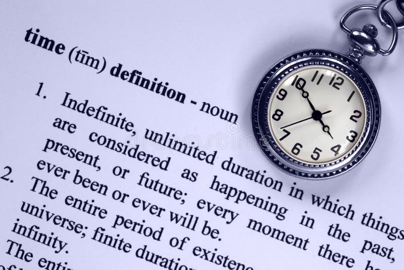 Definition of Time and Pocket Watch Stock Photo - Image of black ...