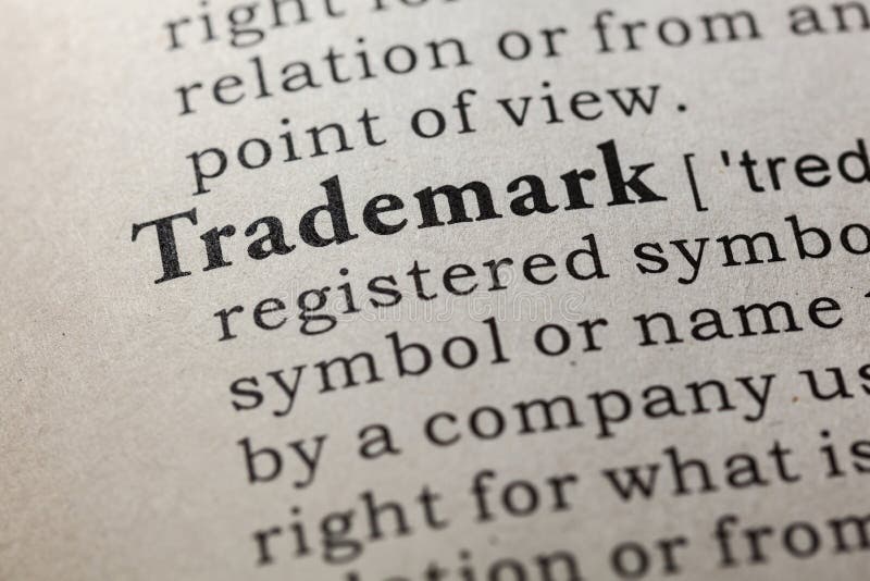 Definition of trademark stock photo. Image of text, word - 138241104