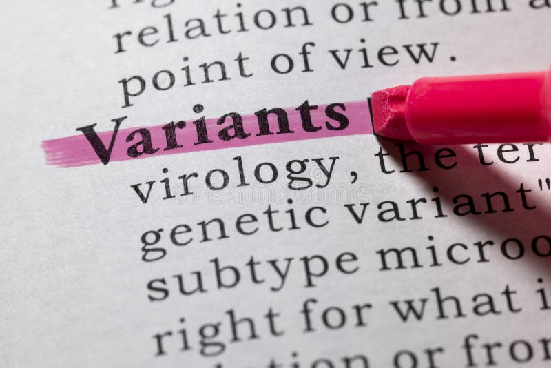 Definition of variants stock image. Image of wordbook - 215190111