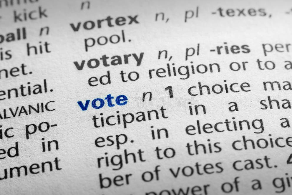 Definition of Vote stock photo. Image of voting, highlight - 9568358