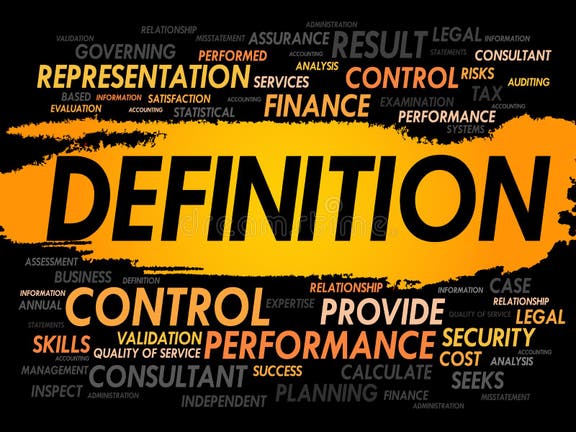 DEFINITION word cloud stock illustration. Illustration of bright ...