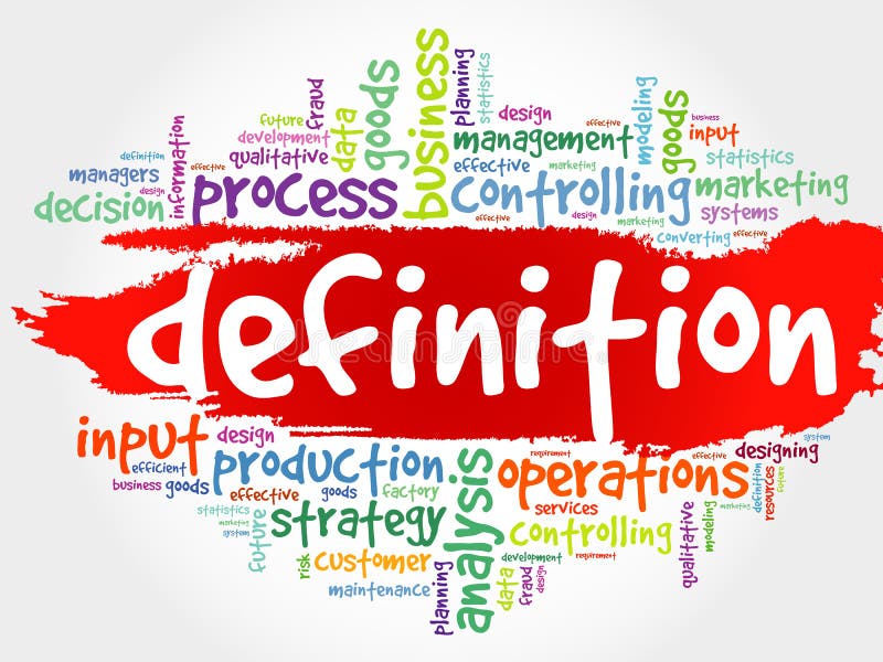 DEFINITION word cloud stock illustration. Illustration of converting ...