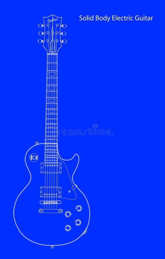 Blueprint Guitar Stock Illustrations – 252 Blueprint Guitar Stock ...
