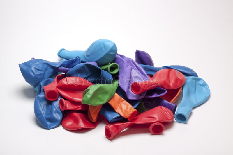 Deflated balloons stock image. Image of drawing, green - 92306889