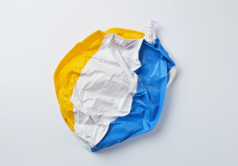 Deflated beach ball stock image. Image of hole, beachball - 9289185