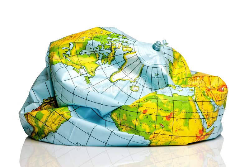 Planet earth balloon stock image. Image of inflated, conceptual - 5103745