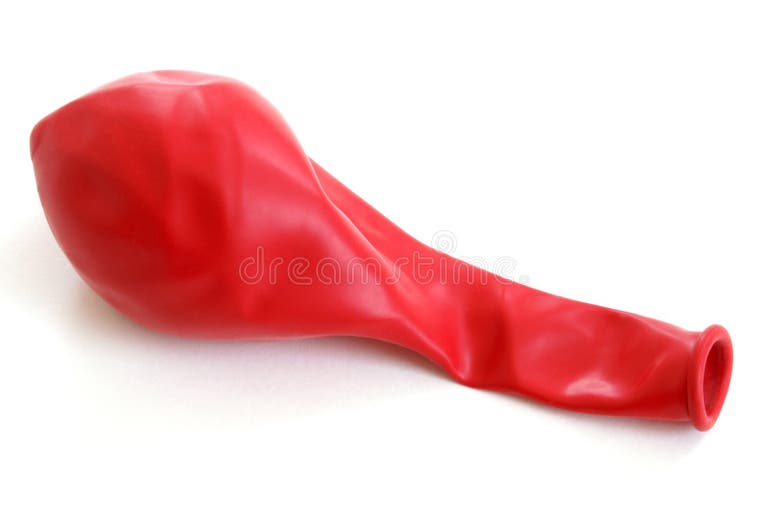 Deflated Red Balloon stock image. Image of empty, balloon - 8398899