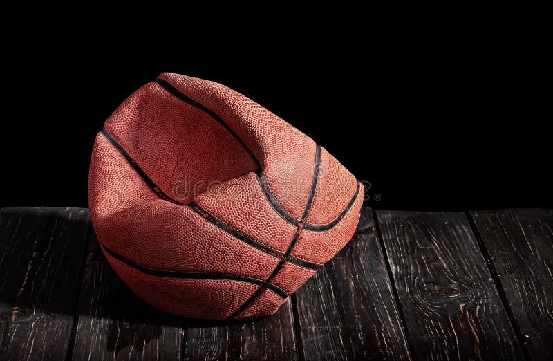 Deflated Basketball Ball Game. Generate Ai Stock Image - Image of ...