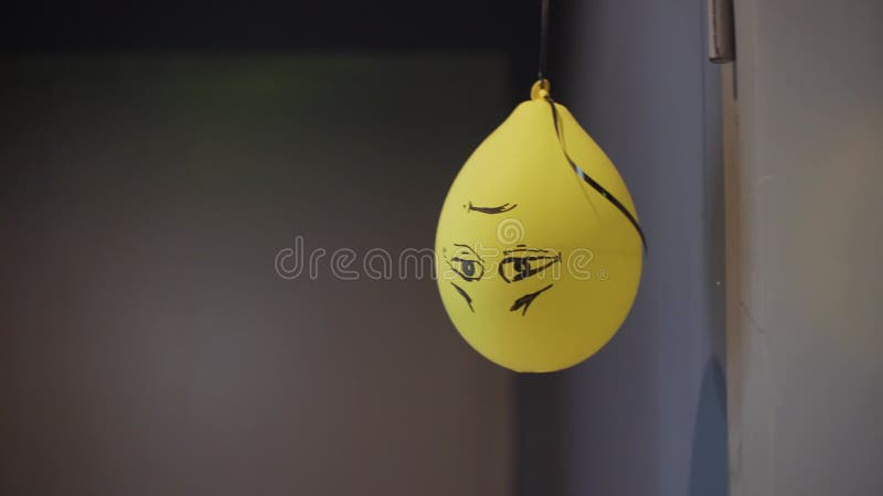 Deflated Yellow Baloon stock footage. Video of mime - 191939968