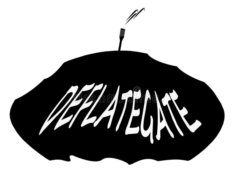 Deflategate symbol stock illustrationer. Illustration av använt - 49319183