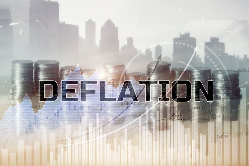 Deflation Concept. General Decline in Prices for Goods and Services ...