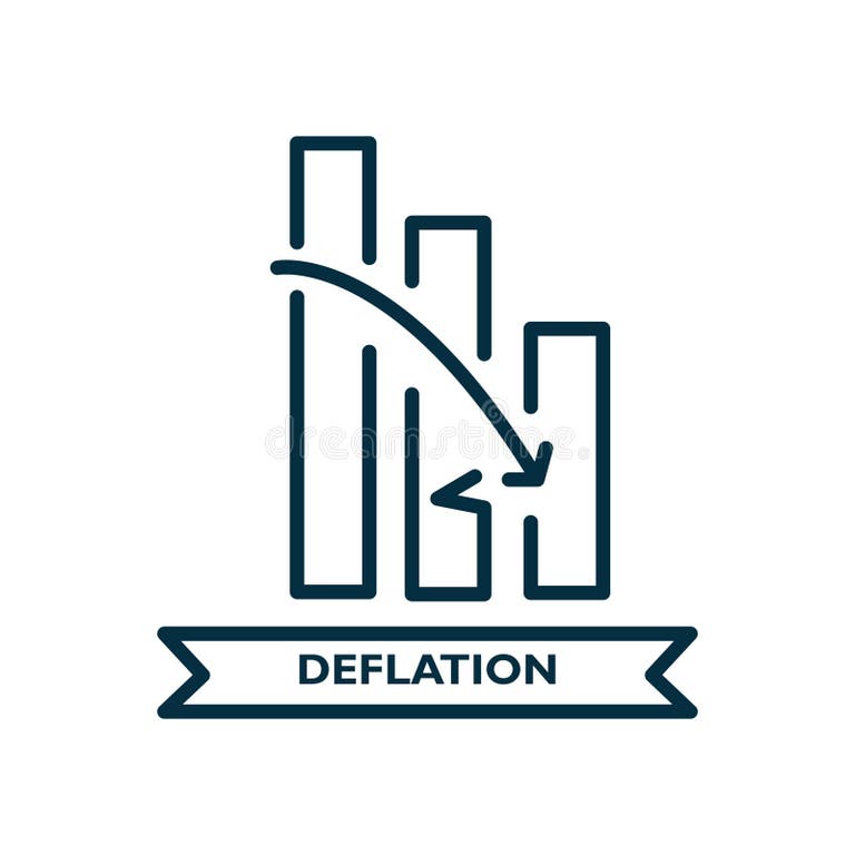 Deflation. Vector Illustration Decorative Design Stock Illustration ...