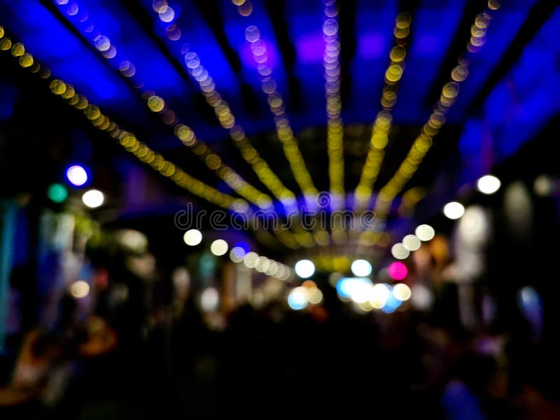 Defocused Abstract Blurred Background Scene of Light Random Pattern in ...