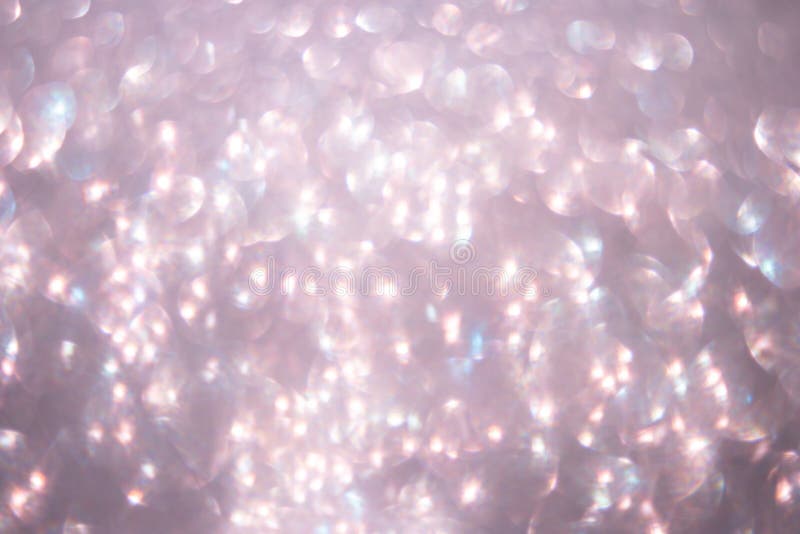 Defocused Abstract Pink Twinkle Light Background. Pink Gold Glittery ...