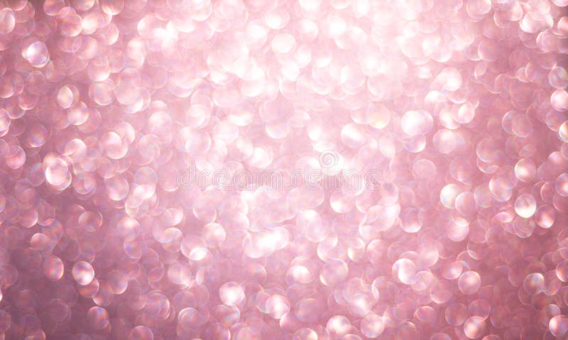 Defocused Abstract Pink Twinkle Light Background. Stock Photo - Image ...