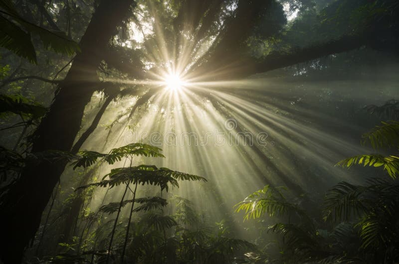 Defocused Amazon Rainforest COP30 Climate Summit Stock Illustration ...