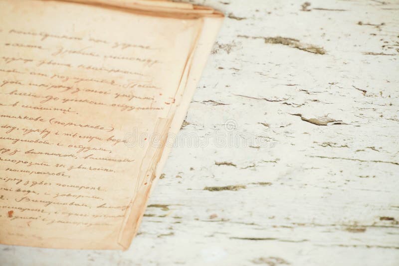 Defocused Background Image with the Text in an Old Notebook Editorial ...