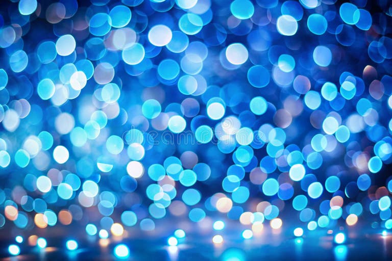 Defocused Blue Blurred Lights Background for Abstract Design Stock Illustration - Illustration ...