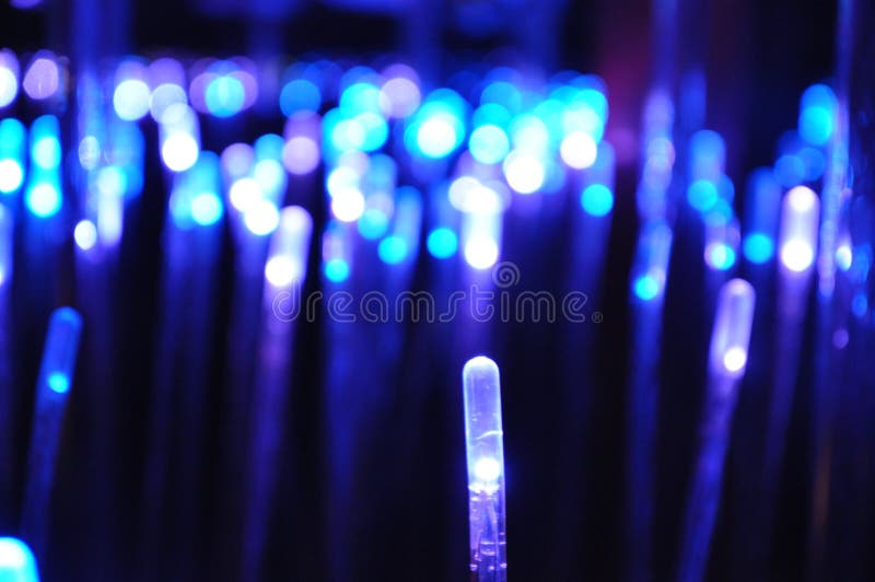 Defocused Blue and Purple LED Lights and Bokeh Stock Photo - Image of ...