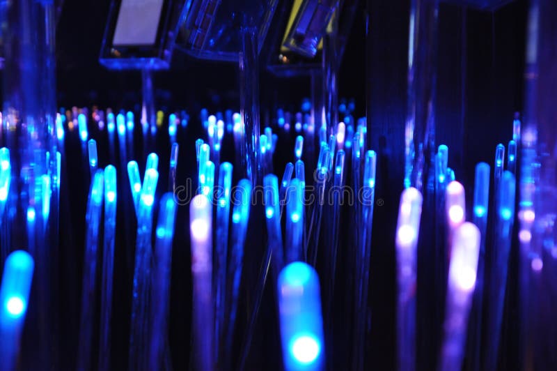 Defocused Blue and Purple LED Lights and Bokeh Stock Photo - Image of ...