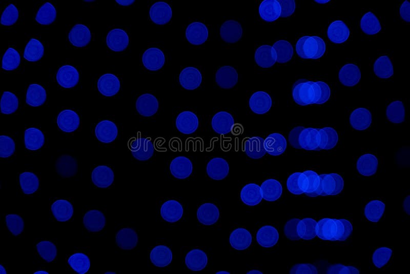 Defocused of Blurred Phantom Blue Bokeh Circle Light from Lighting Bulb ...