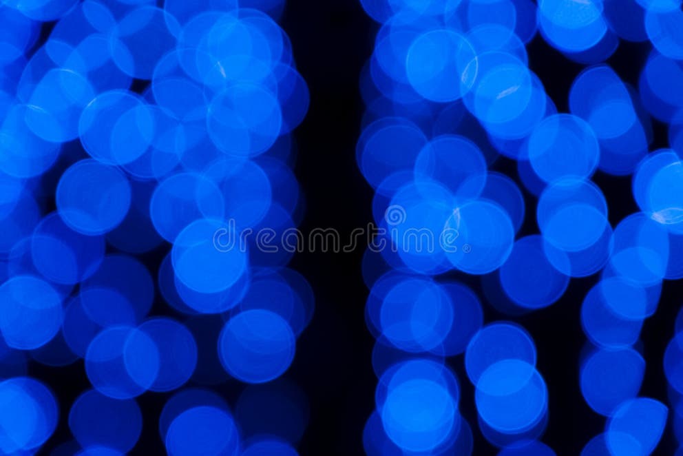 Defocused of Blurred Phantom Blue Bokeh Circle Light from Lighting Bulb ...