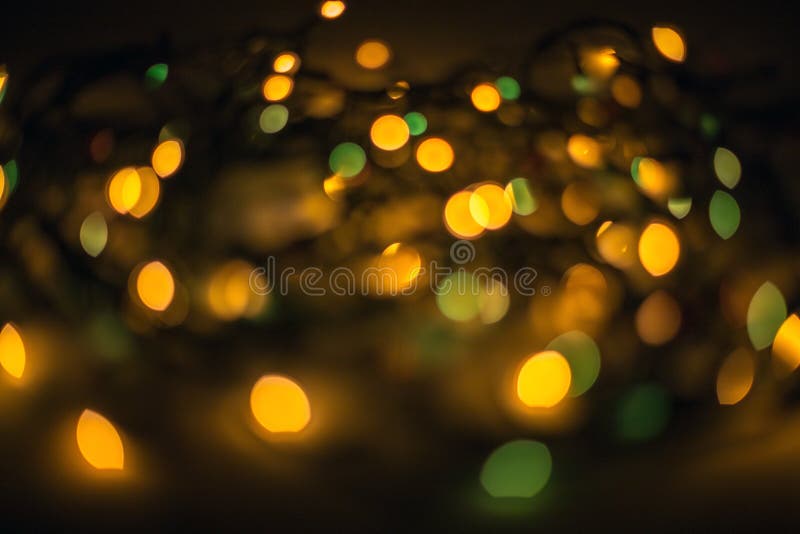 Defocused Bokeh Lights Effect in Night Stock Photo - Image of christmas ...