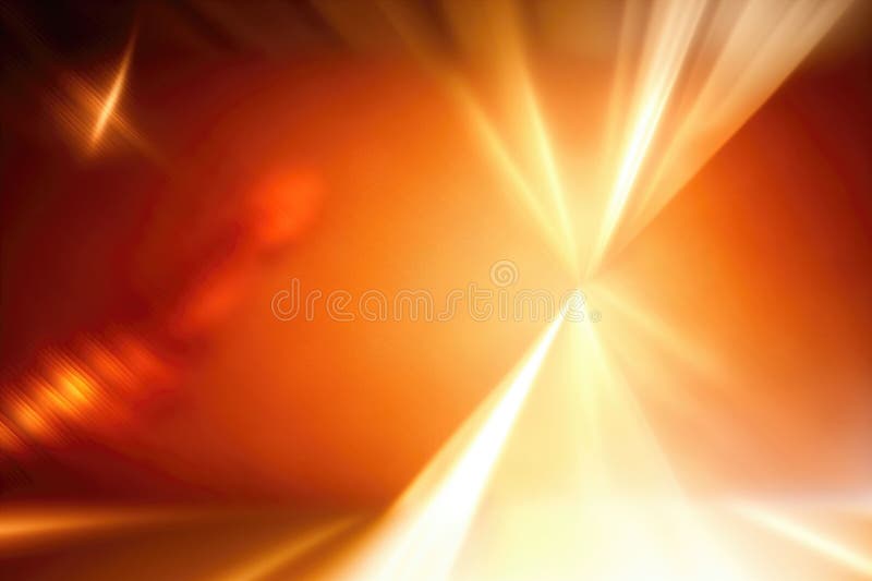 Defocused Burnt Orange Background with Rays from the Corner of the ...