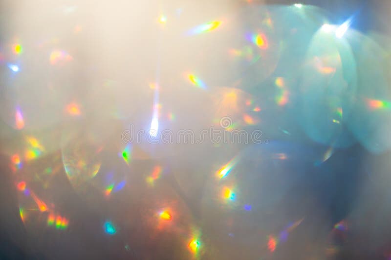 Defocused Crystal Light Particles Abstract Blurry Background Stock ...