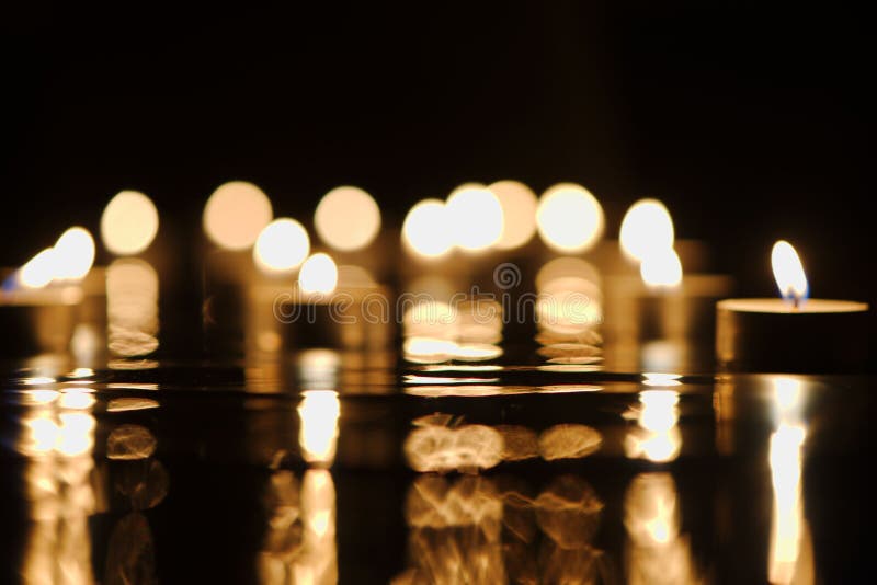 Candlelight and reflection stock photo. Image of feel - 17618808