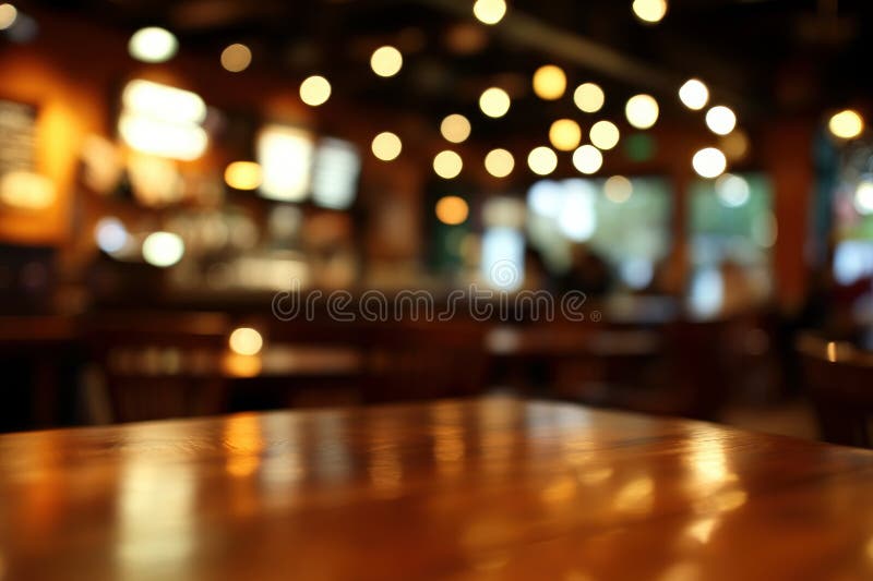 Abstract Blur Restaurant Interior with Dining Tables Stock Illustration ...