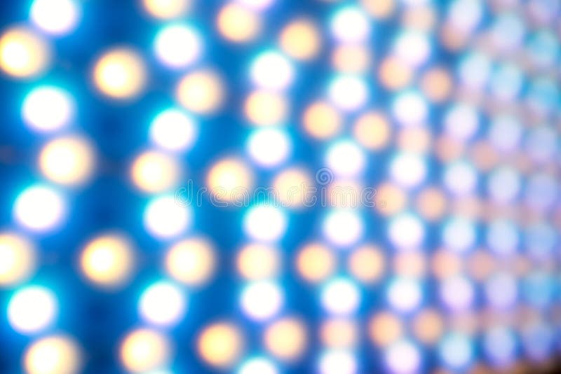 Defocused Led Light Background. Illuminated Pattern Stock Photo - Image ...