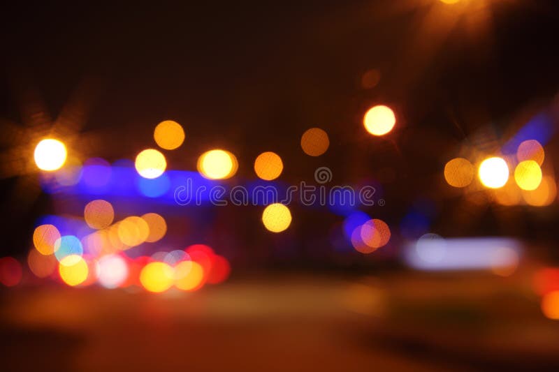 Defocused Lights Background Stock Photo - Image of design, cityscape ...