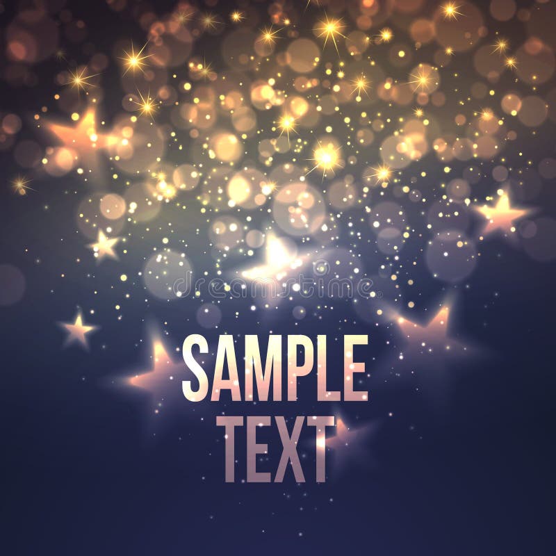 Defocused Magic Star Background. Vector Stock Vector - Illustration of ...