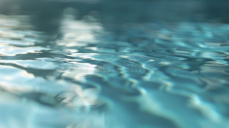 Defocused Pool Surface the Calm Surface of the Pool Reflects a Dreamy ...