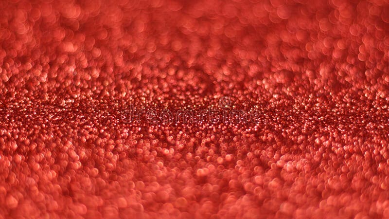 Defocused Red Glitter Photo. Abstract Bokeh Effect Stock Photo - Image ...