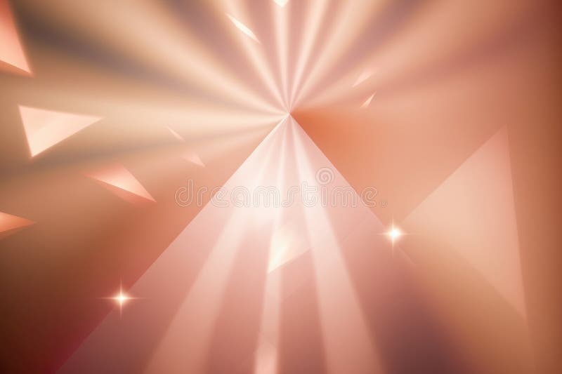 Defocused Rose Gold Background with Rays from the Corner of the Prism ...
