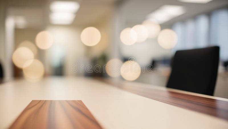 Table Top and Blur Office of the Background Stock Illustration ...