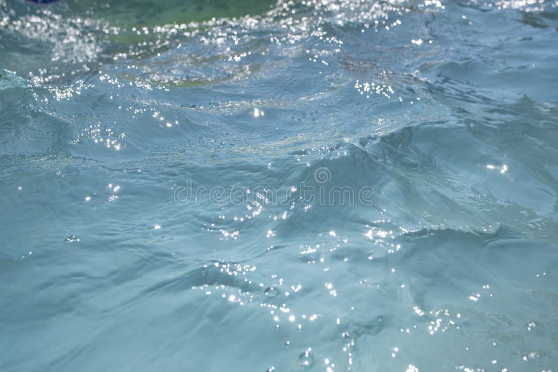 Defocused Water Surface Ripples with Sparkling Sun Reflections Empty ...