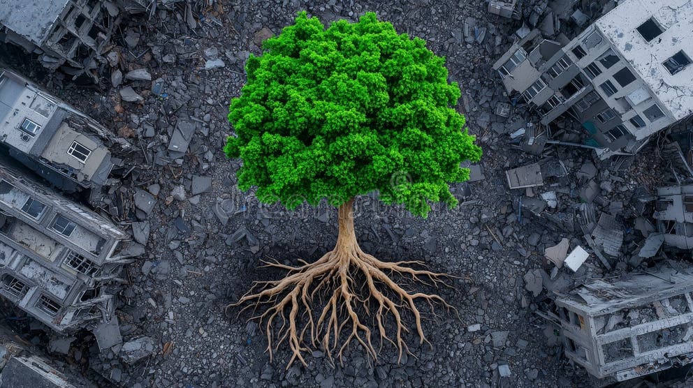 Deforestation As a Visual Representation, Depicting Trees Being Chopped ...