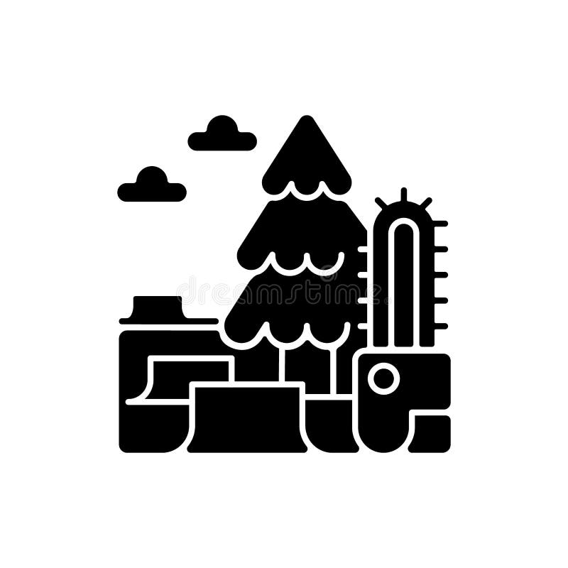 Deforestation Glyph Icon Stock Illustrations – 170 Deforestation Glyph ...