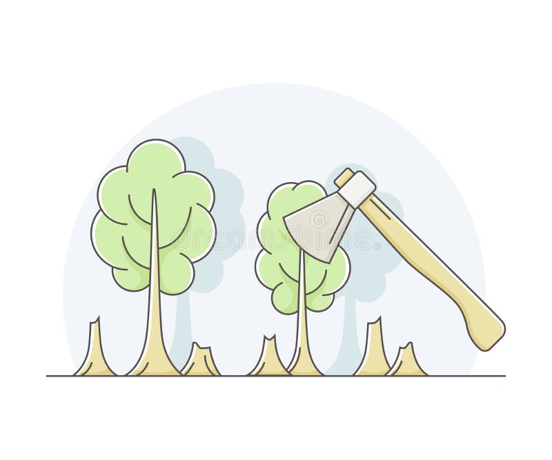 Deforestation Line Art Stock Illustrations – 546 Deforestation Line Art ...