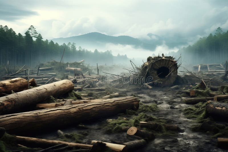 Deforestation Environmental Problem, Rain Forest Destroyed, Forest ...