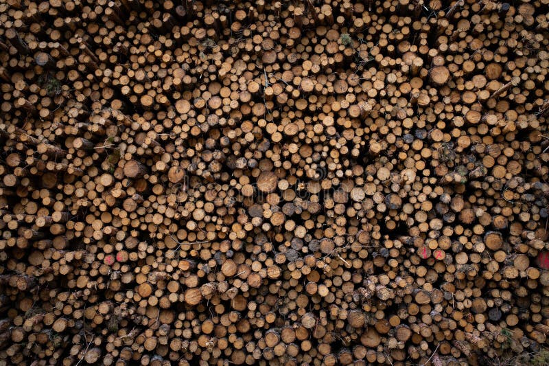 Deforestation, Forest Clearing. Cutting Trees Stock Photo - Image of ...