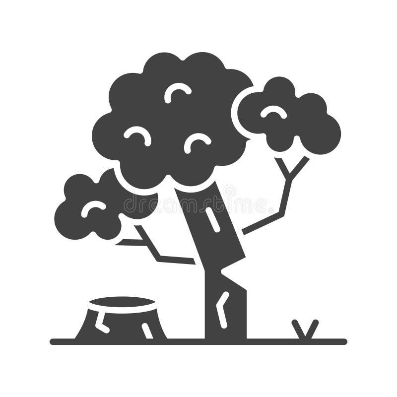 Deforestation Icon Vector Image. Stock Vector - Illustration of icon ...