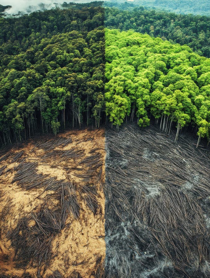 Deforestation Impact Comparison with Flourishing Forest Conservation ...